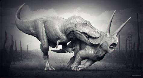 T Rex Vs Triceratops WIP By Swordlord3d Deviantart On DeviantArt