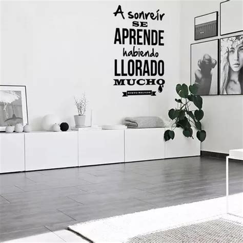 Vinilos Decorativos Vinil Pared Frases Letras A Sonreir Meses Sin