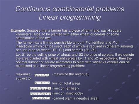 ppt introduction to combinatorial optimization modeling and complexity theory powerpoint