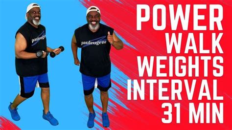 Boost Your Fitness 31 Minute Power Walk Weights Interval Workout