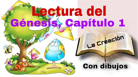 Lectura Del G Nesis Cap Tulo Con Dibujos Ilustrando Cada D A De La