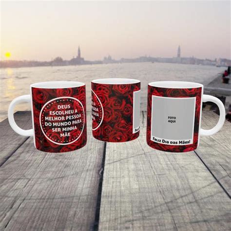 Caneca Dia Das Mães Deus escolheu a melhor pessoa do mundo para ser