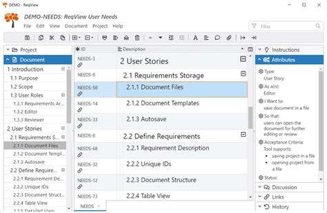 example requirements specification documents reqview documentation