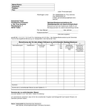 Ausfüllbar Online Name Firma Anschrift Telefon Fax Fax Email