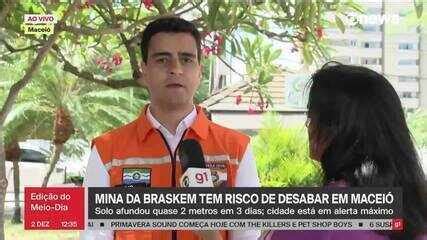 Área de mina em Maceió afunda 13 cm nas últimas 24 horas ritmo de