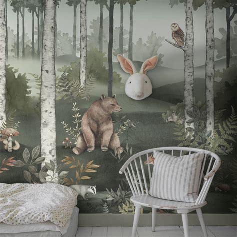 Borastapeter Newbie Wild Forest Mural 6943 294 X 265 Cm Burkolatbolt