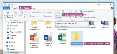 Créer et supprimer un dossier Windows Cours Informatique Gratuit