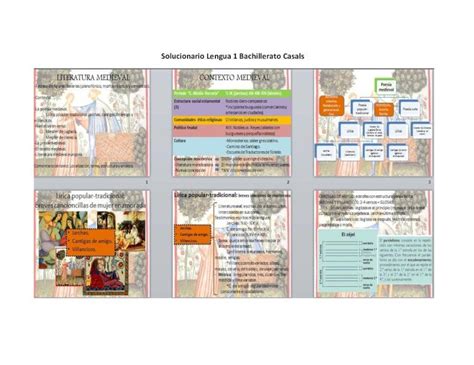 PDF Solucionario Lengua 1 Bachillerato Casals A Silabas Cuntadas