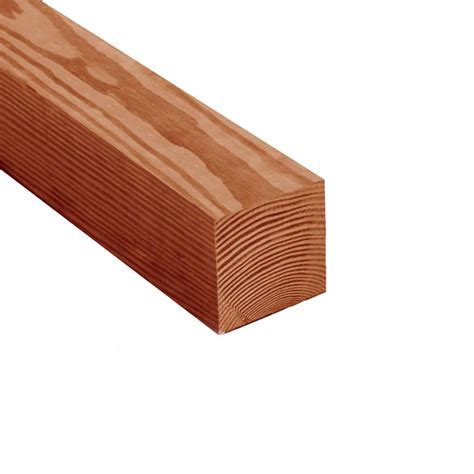 ProWood 4 In X 4 In X 8 Ft Select Structural KDAT Pine Redwood Tone