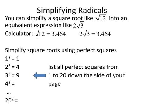 Simplify Radical Expressions Calculator
