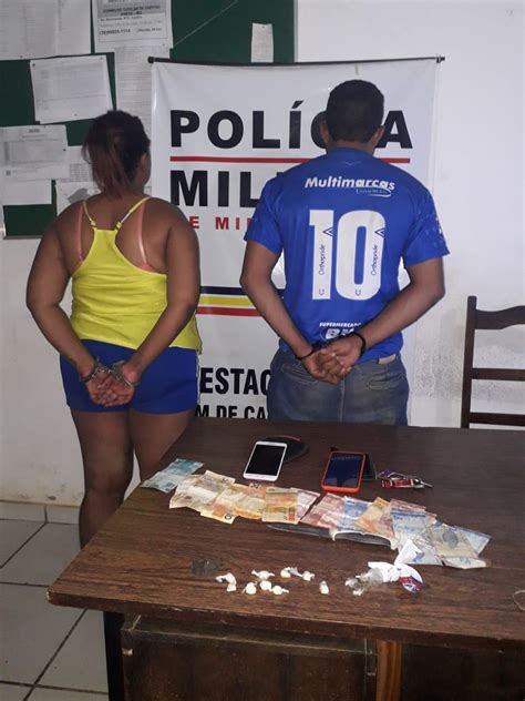 Casal é preso enquanto vendia drogas em bar em Capitão Enéas Grande