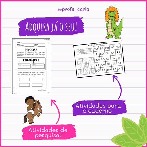 CADERNO DE ATIVIDADES DO FOLCLORE Pdf