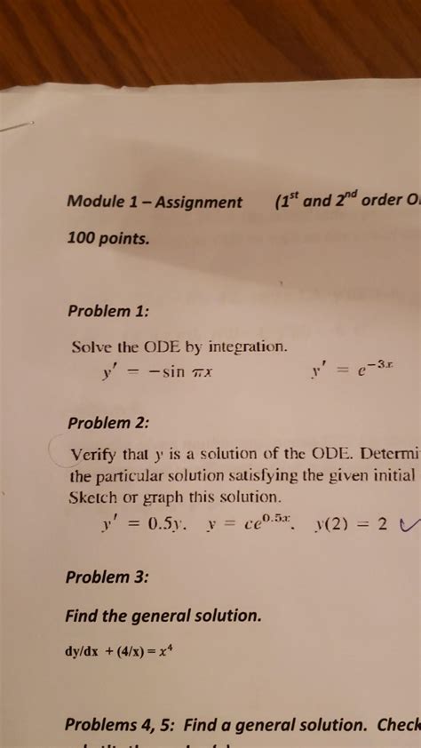 solved module 1− assignment 1st and 2nd order o 100