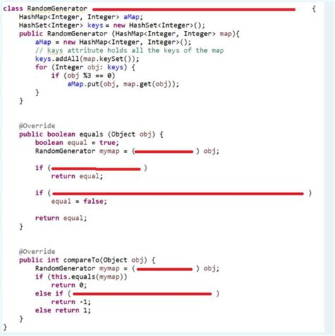 Solved Class Randomgenerator Hashmap Amap Hashset Keys Chegg