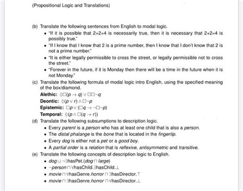 solved propositional logic and translations b translate
