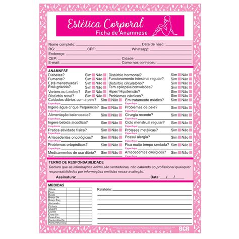 Anamnese Estética Corporal