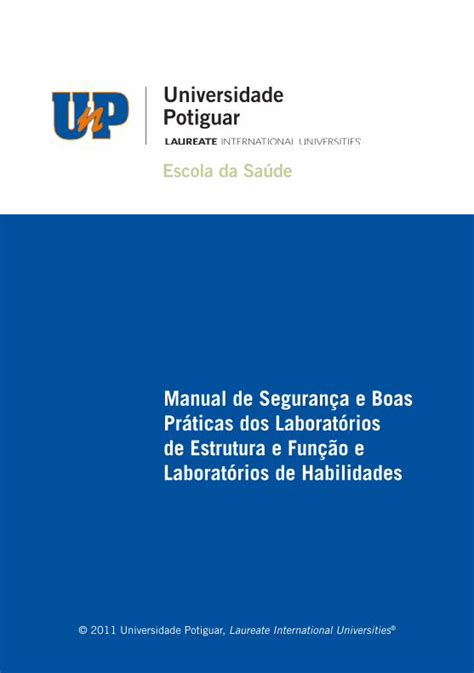 PDF Manual de Segurança e Boas Práticas dos Laboratórios de PDF