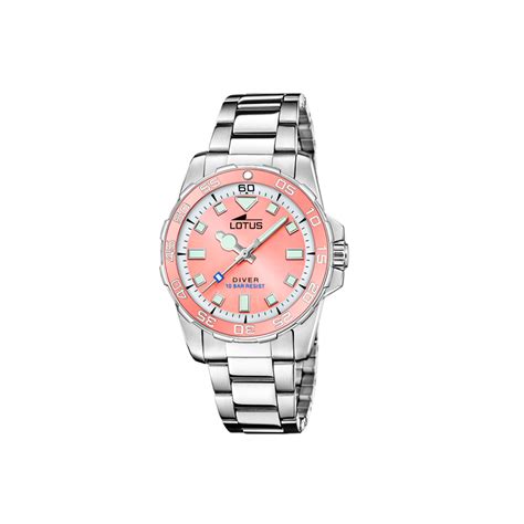 Reloj Lotus acero esfera rosa mujer 18937 4 Joyerías Sánchez