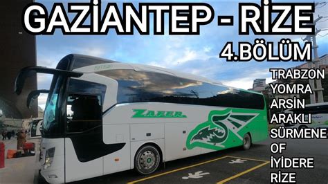 98 4 Malatya Zafer Turizm Gaziantep Rize Otobüs Yolculuğu 4