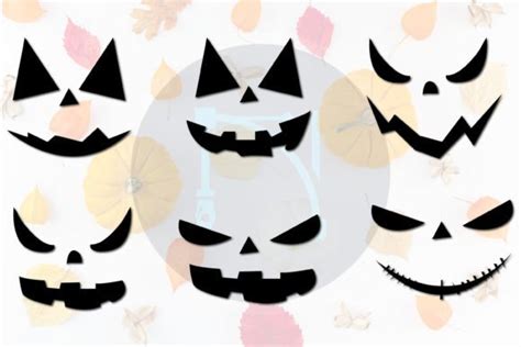 Pumpkin Scary Face Svg Bundle Cut File Graphic By Ngised Creative Fabrica