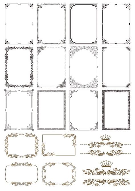 Detail Bingkai Vector Cdr Koleksi Nomer