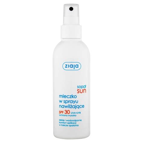 Ziaja Sopot Sun Mleczko w sprayu nawilżające SPF 30 170 ml Zakupy
