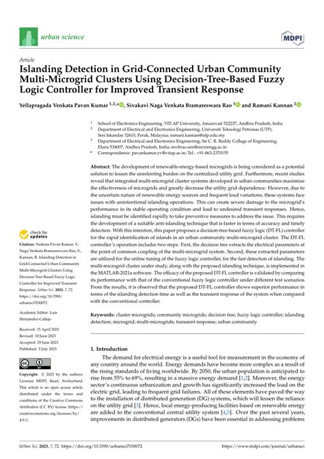 pdf islanding detection in grid connected urban community multi microgrid clusters using