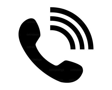 Phone Call Icon Svg Png Eps Pdf Clipart Vector Etsy
