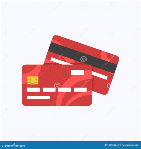 Debe O Pago Con Tarjeta De Cr dito Ilustración del Vector Ilustración