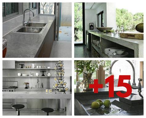 15 Cocinas Modernas Con Acabados De Cemento Pulido Cocinas Rusticas