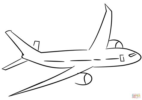 Desenho de Avião para colorir Desenhos para colorir e imprimir gratis