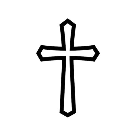 Colección de iconos de cruz cristiana conjunto de símbolos de