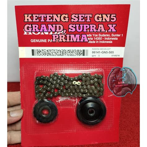 Jual RANTAI KETENG SATU SET GN5 ASLI ORIGINAL HONDA AHM SUPRA LAMA
