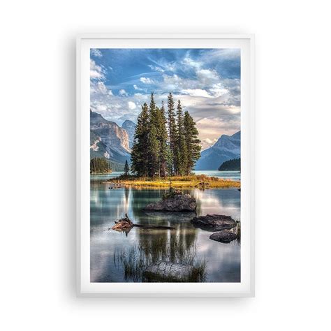 Obraz Plakat Nad wodą wielką i czystą 61x91cm Krajobraz Góry