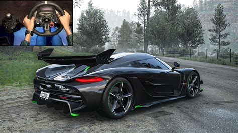 Koenigsegg Jesko Forza Horizon Steering Wheel Gameplay Youtube