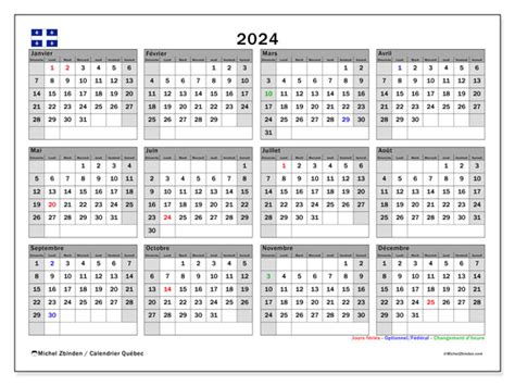Calendrier 2024 Et 2024 à Imprimer Québec Hynda Laverna