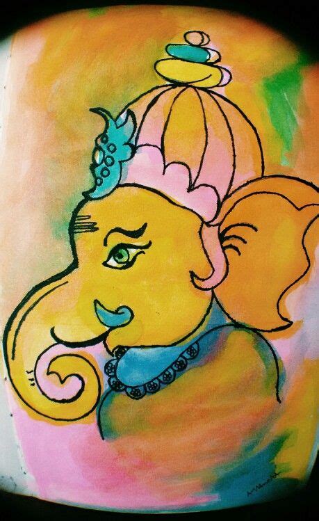 Ganesha Aquarela Nankin Cores Mario Characters Character