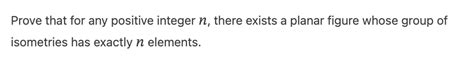 solved prove that for any positive integer n there exists a