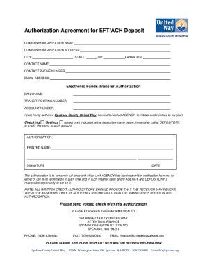 Fillable Online Eft Payment Authorization Form Fax Email Print PdfFiller