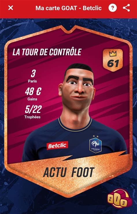Actu Foot on Twitter Betclic a lancé la carte GOATbetclic 22