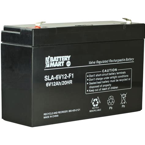 6 Volt 12 Ah Sealed Lead Acid Battery F1 Terminal