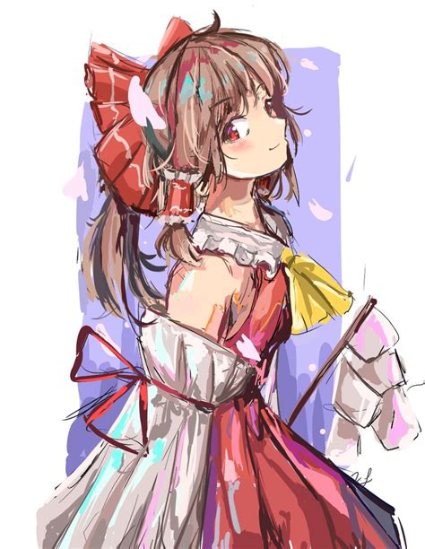 Hakurei Reimu Touhou Drawn By Vanilla Flan Danbooru