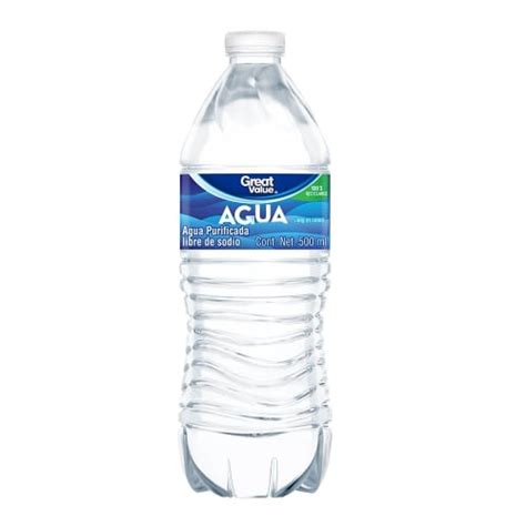 Agua Great Value 28 Botellas De 500 Ml C U Bodega Aurrera Despensa A