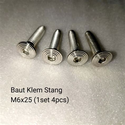 Jual BAUT KLEMAN STANG DUDUKAN SPION SCOOPY PCX BEAT STREET GENIO