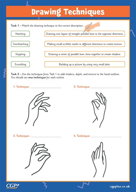 Drawing Techniques Years 5 6 CGP Plus Worksheets Library