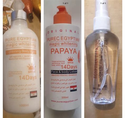 Pure Egyptian Magic Whitening Set Lotion Talkinh Oil Whitening