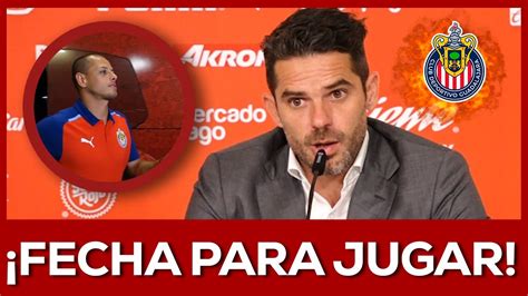 FERNANDO GAGO HABLÓ SOBRE CUANDO PODRÍA JUGAR CHICHARITO CON CHIVAS