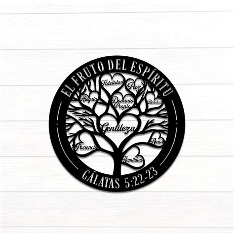 El Fruto Del Esp Ritu Arte De Metal Fruit Of The Spirit Bible Verse
