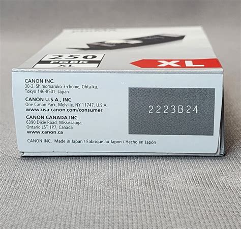 Genuine Canon Pixma PGI 250 XL PGBK 250 XL Inkjet Cartridge Black