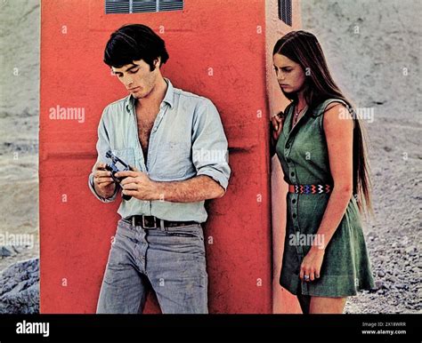 Mark Frechette Daria Halprin On Set Of The Film Zabriskie Point